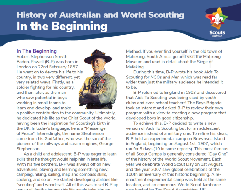 A History of Australian and World Scouting